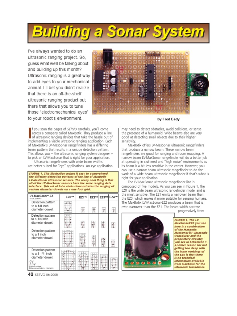 Building A Sonar System | PDF