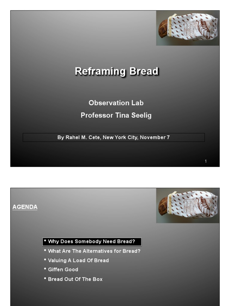 Rahel Cete Reframing Bread | PDF | Economic Theories | Microeconomics