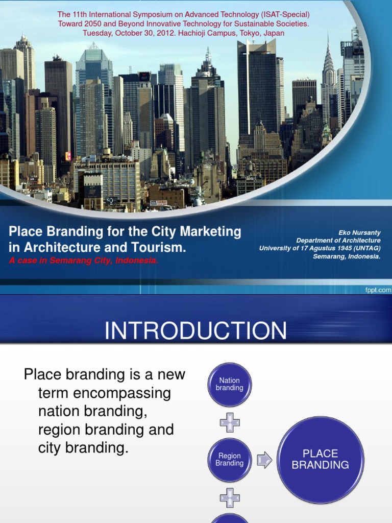 Place Branding For The City Marketing | PDF | Brand | Marketing