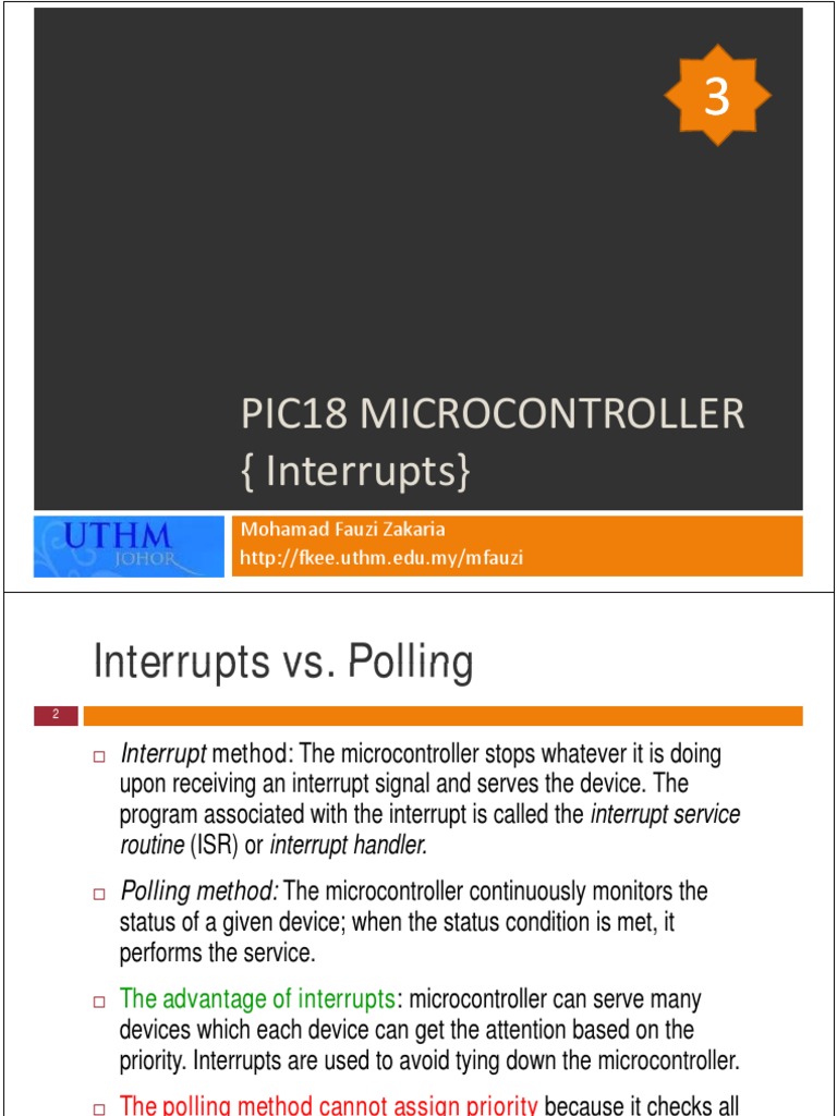 Pic18 Interrupt | PDF | Microcontroller | Digital Technology