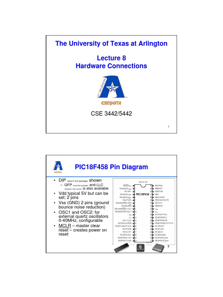 Pic18 Hardware Interfacing | PDF | Pic Microcontroller | Microcontroller