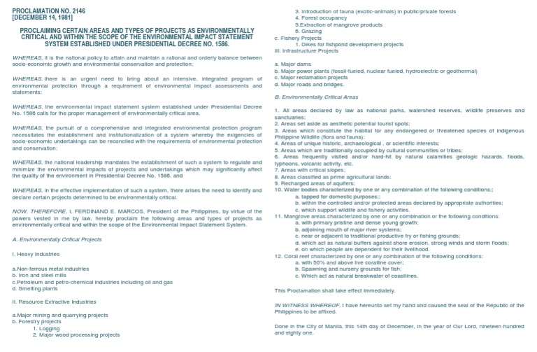 PP 2146 - Environmentally Critical Areas | PDF | Environmental ...