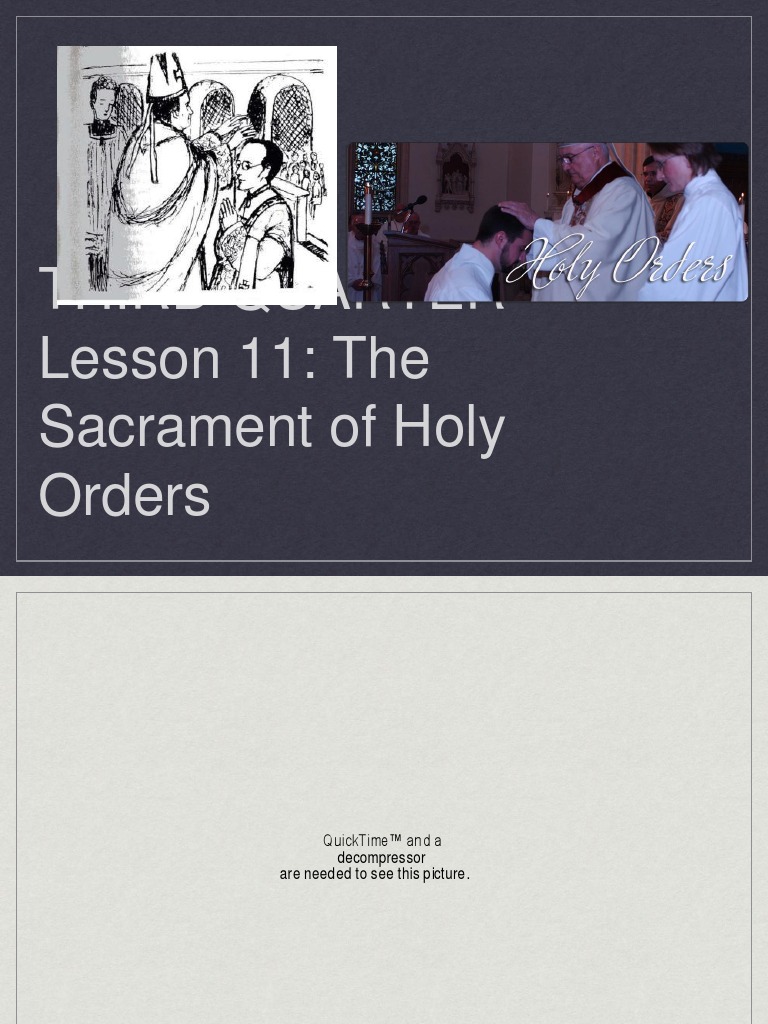 Sacrament of Holy Orders | PDF | Priesthood (Catholic Church) | Sacraments