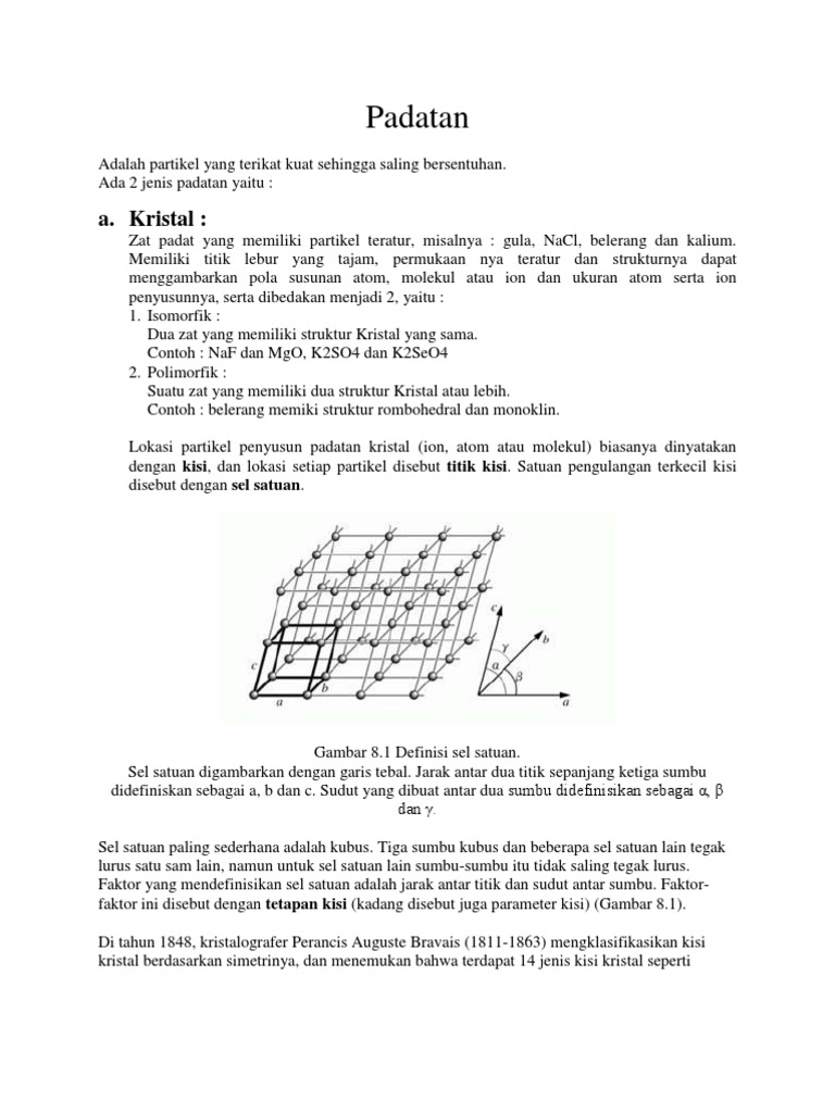 Padatan Kristal | PDF