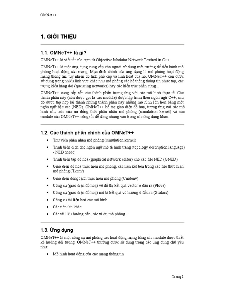 Gioi Thieu Ve Omnet++ | PDF