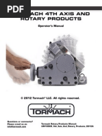 Rotary Table Quick Start Guide | PDF | Rotation | Screw
