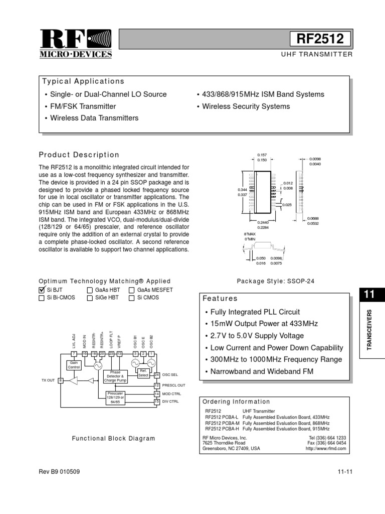 Variable Capacitor Datasheet