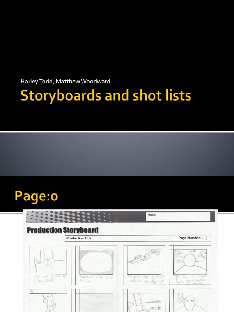 Storyboards and Shot Lists | PDF | Career & Growth