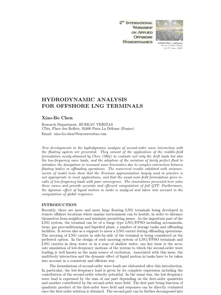 01 - HYDRODYNAMICS - 05 - Hydrodynamic Analysis For Offshore LNG ...