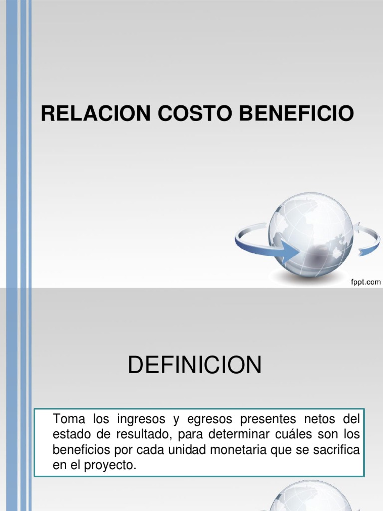 Relacion Costo Beneficio | PDF