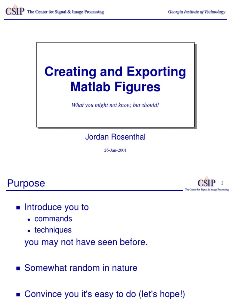 Exporting MATLAB Figures Guide | PDF | Computer Graphics | Graphics