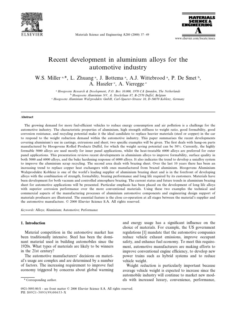 Al 1 Pdf Aluminium Sheet Metal