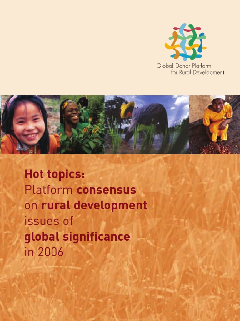 Global Consensus on Rural Development Issues | PDF | Millennium ...