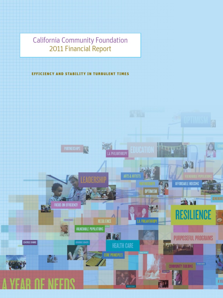 California Community Foundation Financial Report 2011 | PDF | Revenue ...