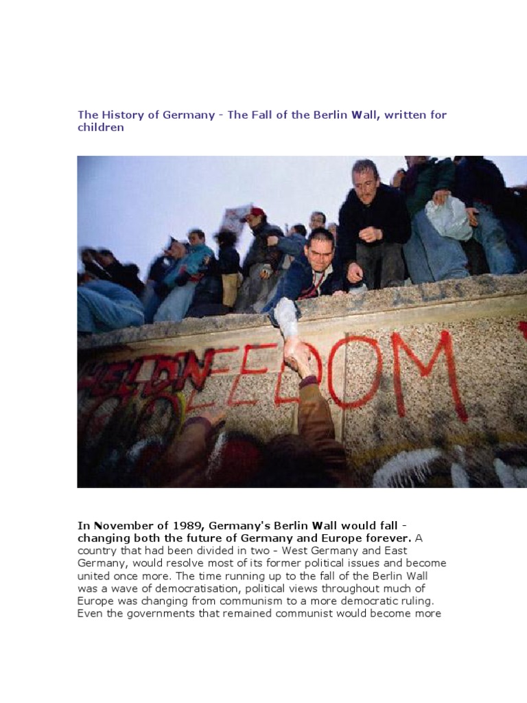 Berlin Wall - History of Germany | PDF | Berlin Wall | East Germany