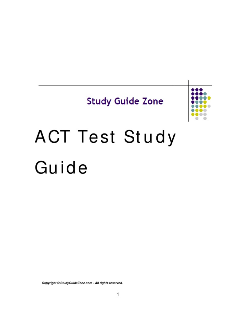 Free ACT Test Study Guide | PDF