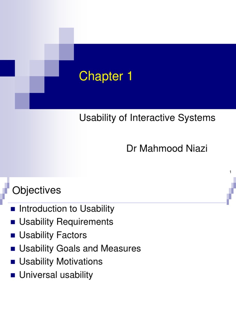 Usability of Interactive Systems | PDF | Usability | User Interface