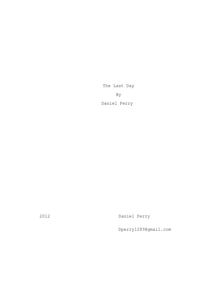 The Last Day | PDF | Entertainment (General) | Leisure