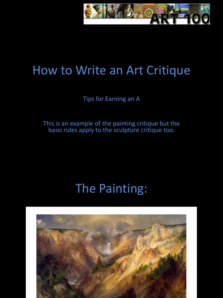 How To Write An Art Critique: Tips For Earning An A | PDF