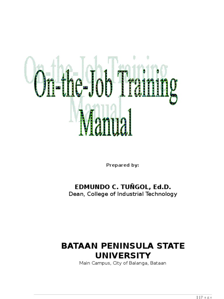 OJT Handbook for College Students | PDF | Competence (Human Resources ...