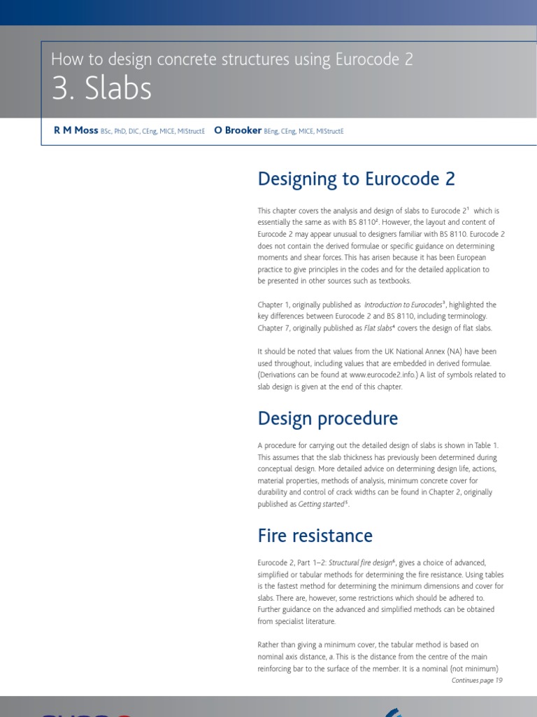 How To Design Concrete Structures Using Eurocode 2 - (3) Slabs | PDF ...
