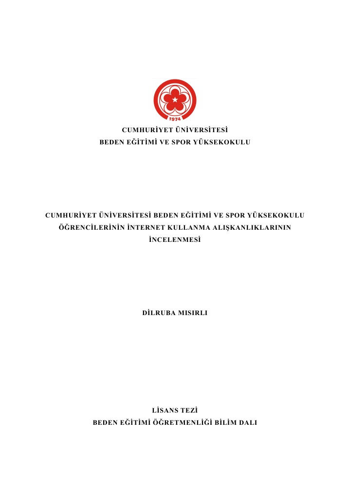 Dilruba Misirli (Tez) | PDF