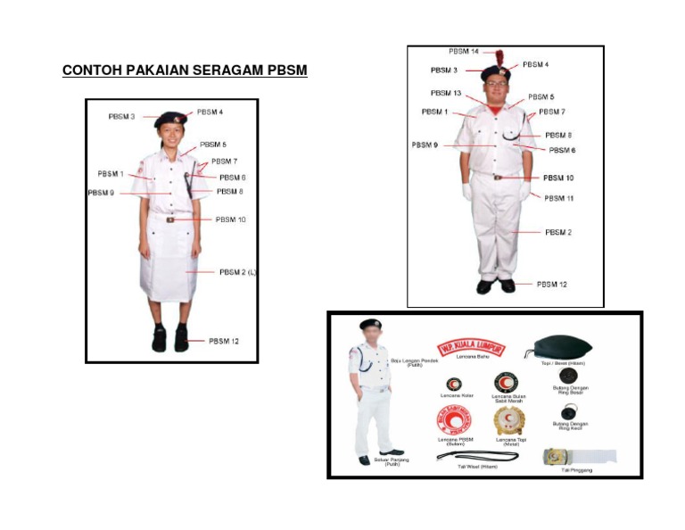 Contoh Pakaian Seragam PBSM | PDF