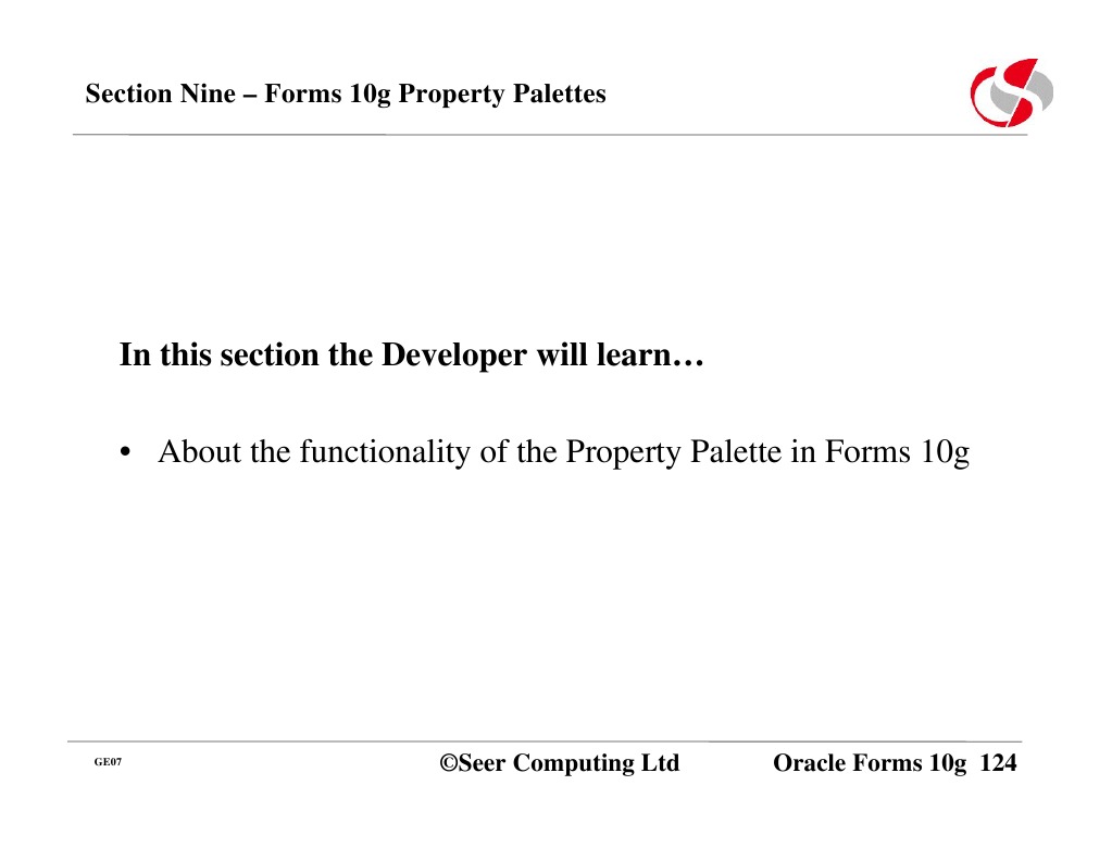 Example Oracle Forms 10g Training | PDF