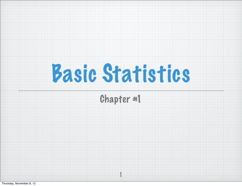 Basic Statistics Chapter#1 | PDF | Statistical Inference | Statistics