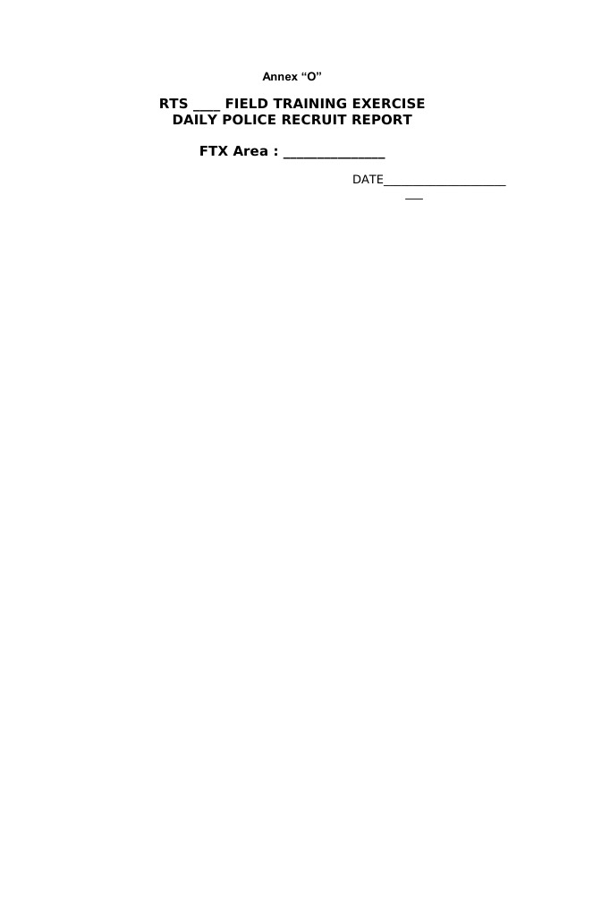 FTO Checklist, DPRR, PSFTP Grading System | PDF | Traffic | Search Warrant