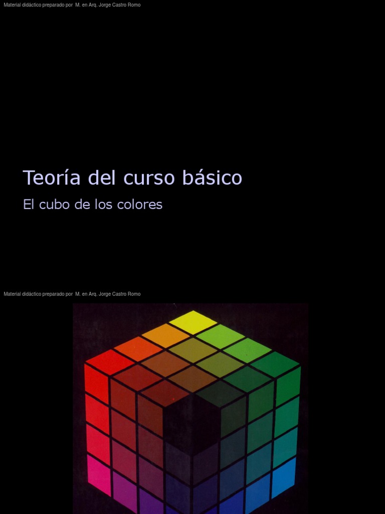 Cubo de Colores: Teoría y Aplicaciones | PDF