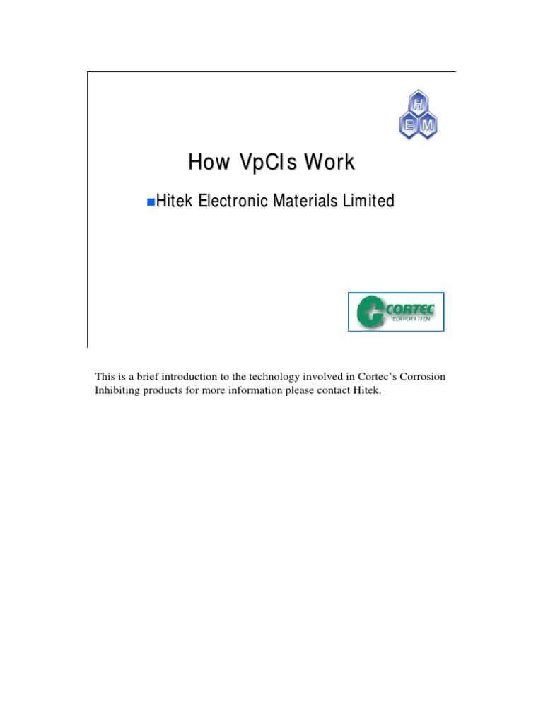How Vci Work | PDF | Vapor | Pressure