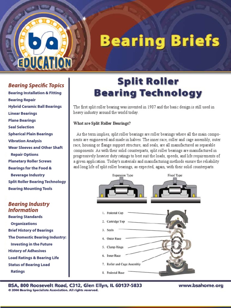 Split Roller Web | PDF | Bearing (Mechanical) | Production And ...