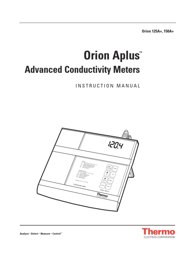 Conductivity 150A+ | PDF | Salinity | Electric Current