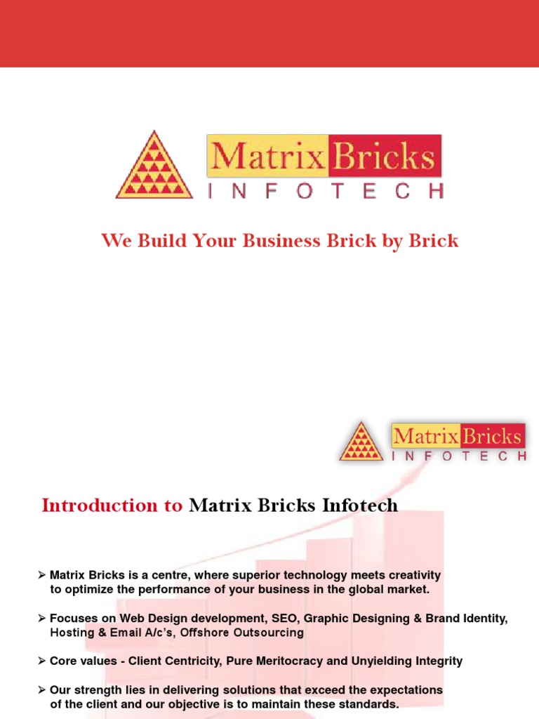 Introduction To Matrix Bricks Infotech | PDF | Search Engine ...
