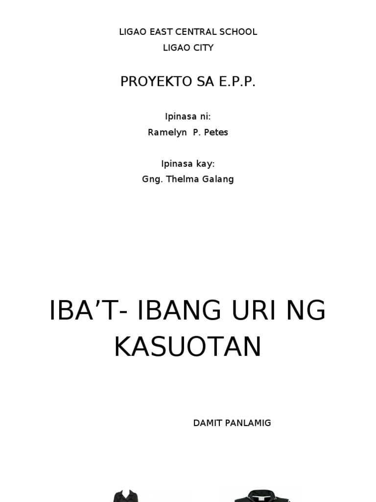 Mga Damit | PDF