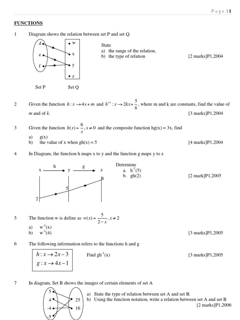 Kertas 1 SPM Matematik Tambahan 2004-2010 | PDF | Quadratic Equation ...