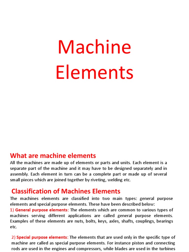 Machine Elements | PDF | Axle | Machines