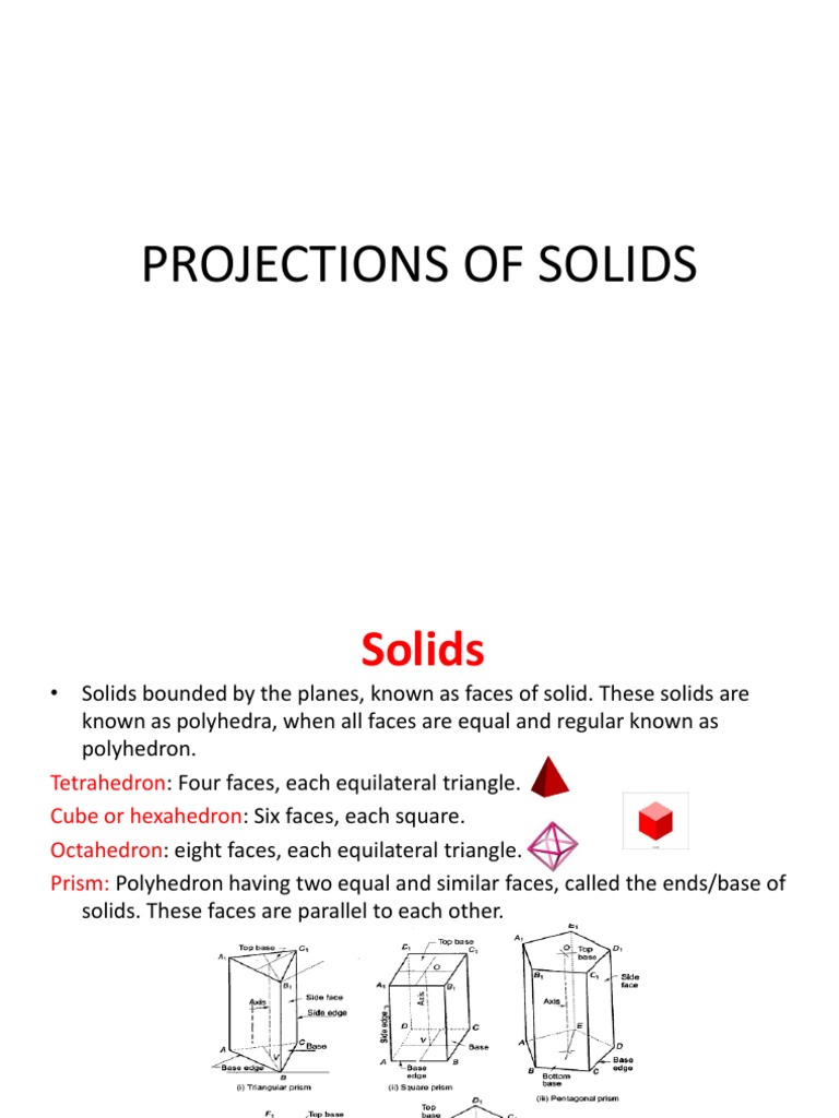 Projections of Solids | PDF | Classical Geometry | Geometric Shapes