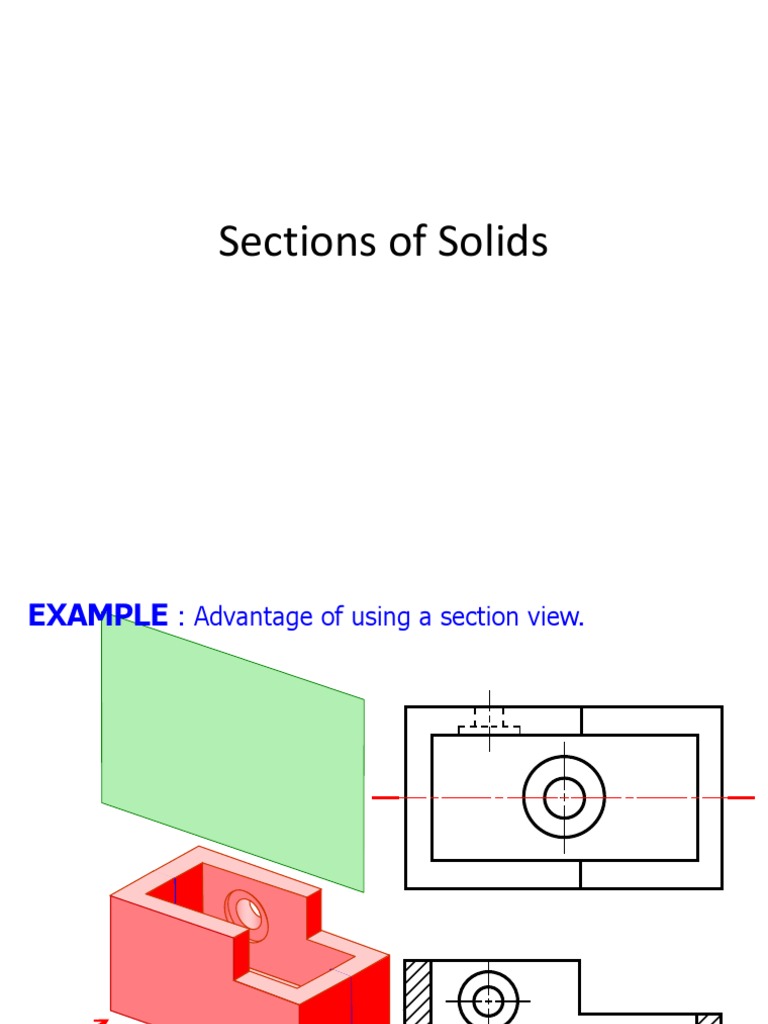Section of Solids | PDF | Line (Geometry) | Perpendicular