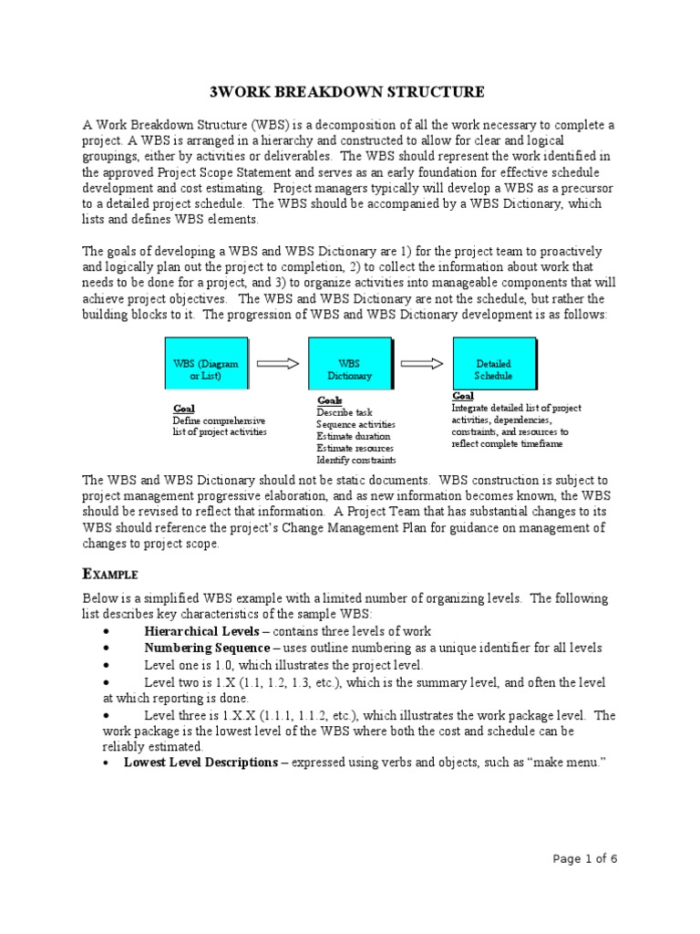 WBS | PDF | Project Management | Computing