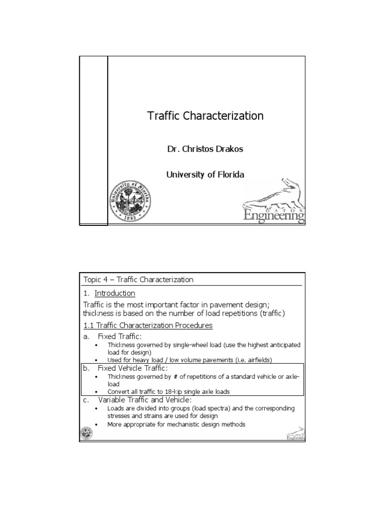 Topic 4 - Traffic Characterization | PDF | Truck | Traffic