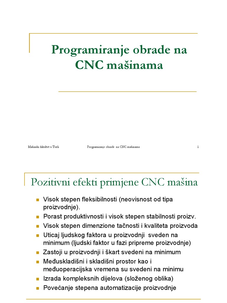 Programiranje CNC Masina