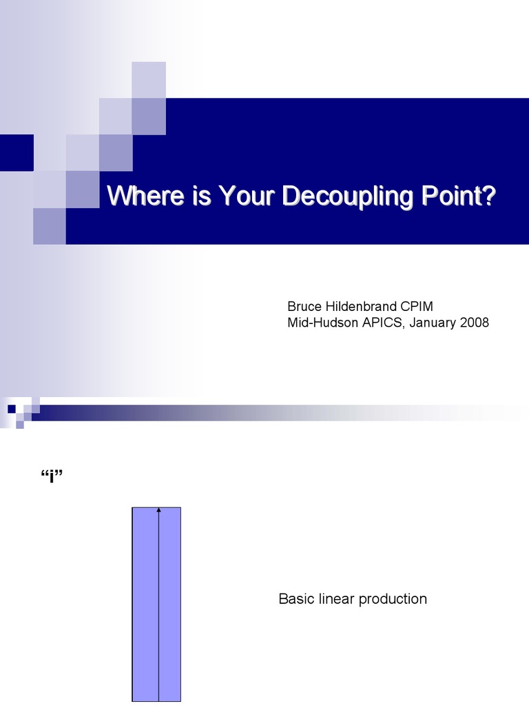 Decoupling Point | PDF | Inventory | Supply Chain