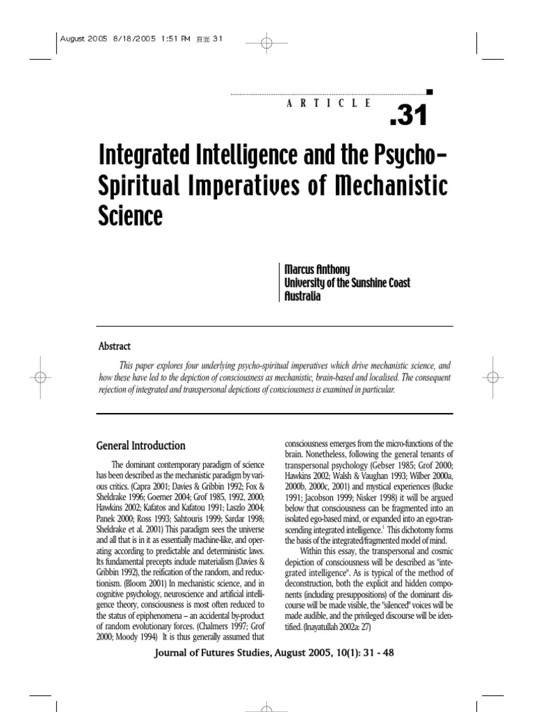 Integrated Intelligence | Download Free PDF | Transpersonal Psychology ...