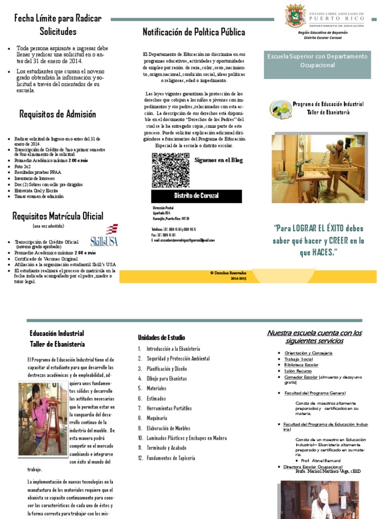 Opusculo Ebanisteria 2014-2015 | PDF | Diseño | Science