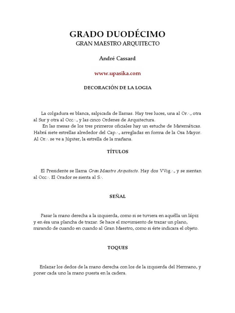 Decoración y Simbolismo en la Logia | PDF