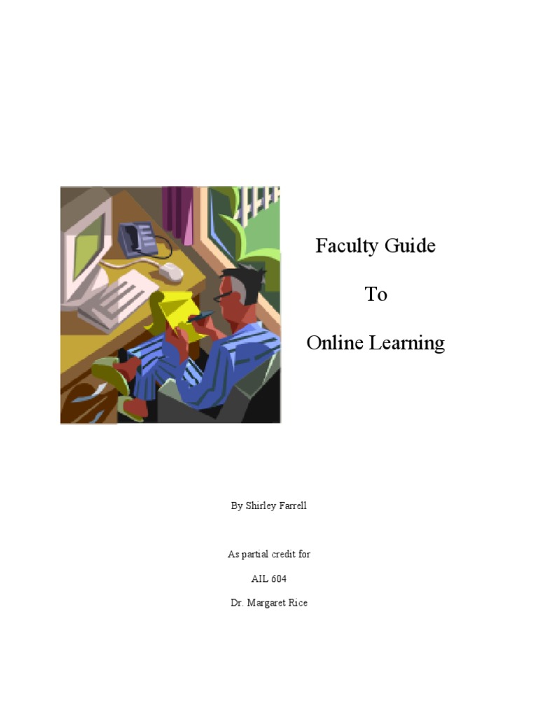 Online Faculty Guide Pdf Educational Technology Teachers