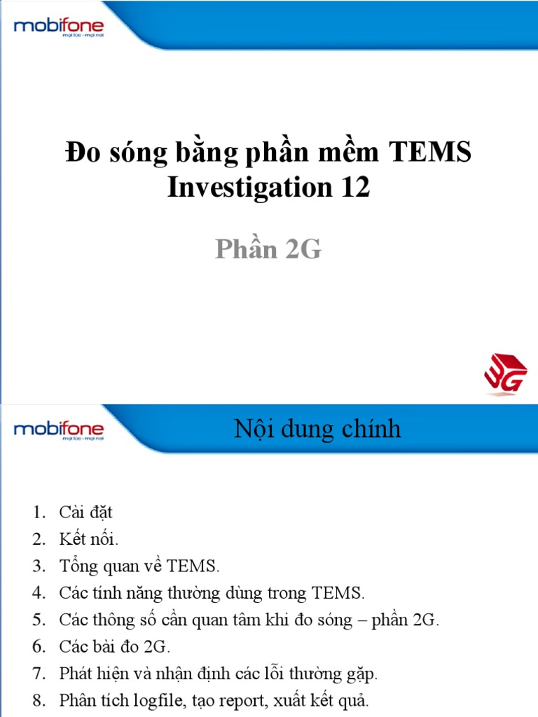 TEMS - 2G Drive Test Training | PDF