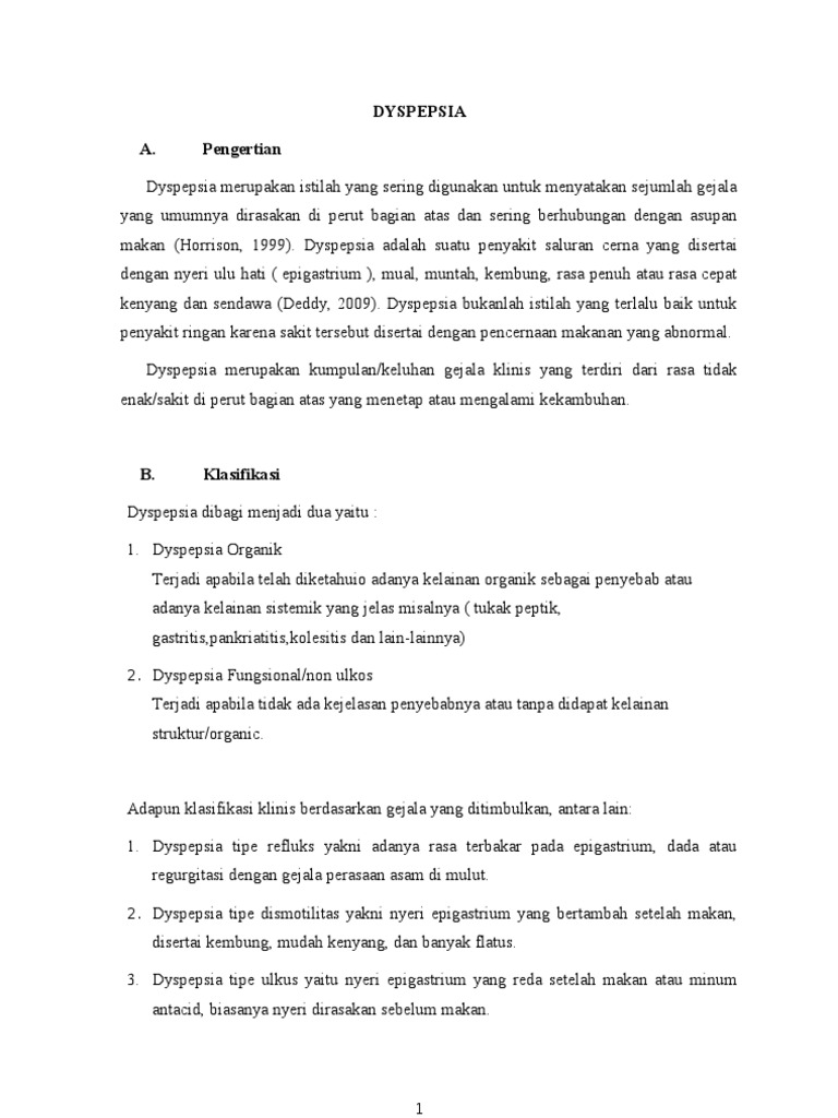 Askep Dyspepsia | PDF
